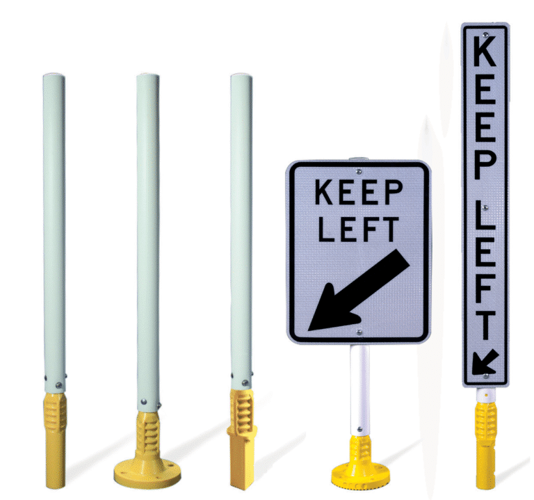 Poly Flex Sign Supports | Flexible Bollards | Delnorth